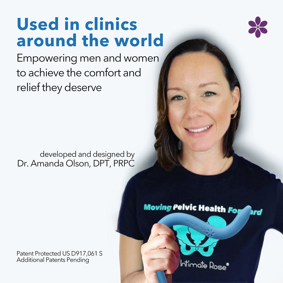 Vibrating Pelvic Wand (Blue) – Intimate Rose