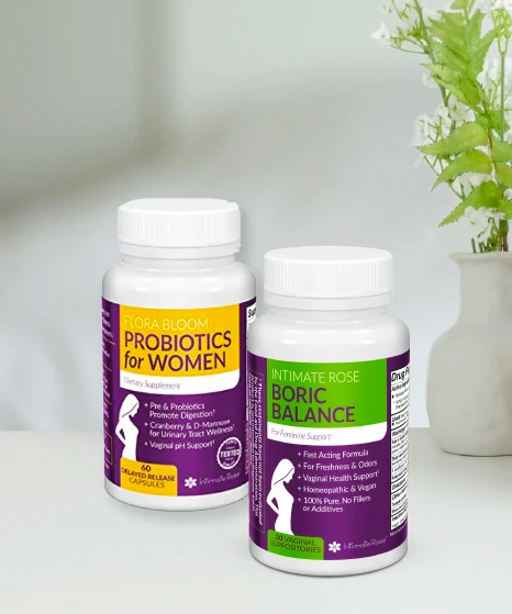 Flora Bloom Feminine Probiotics for BV Prevention - Intimate Rose