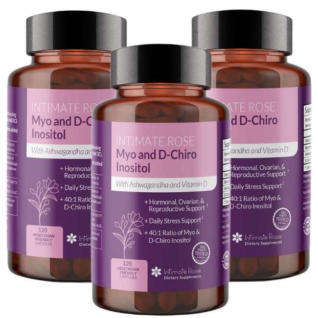 Myo-Inositol & D-Chiro Inositol Supplement Blend for PCOS - Intimate Rose