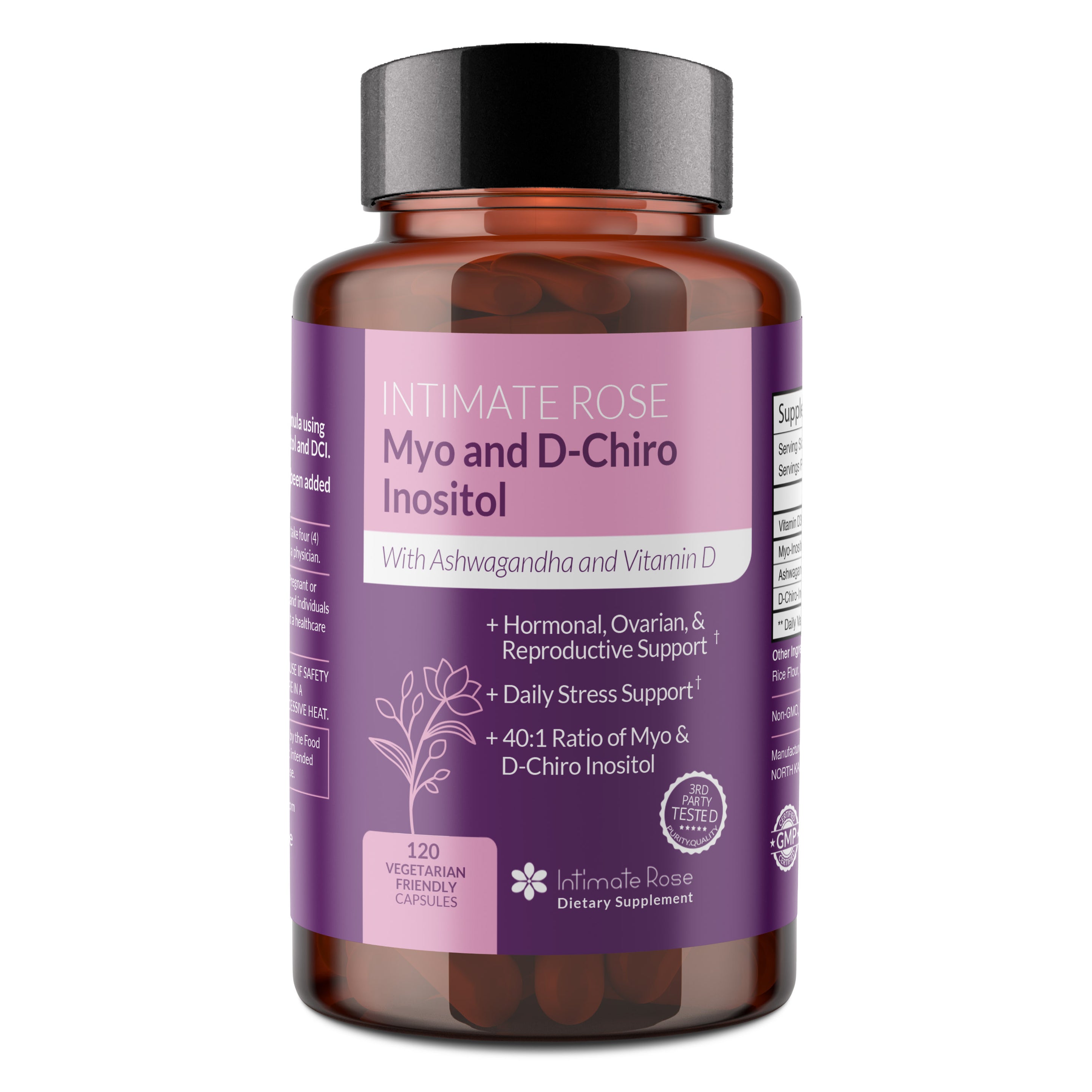 Myo-Inositol & D-Chiro Inositol Supplement Blend - Intimate Rose